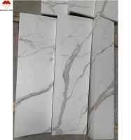 China White Black Grey Gold Customized Polished Calacatta Marble Look Porcelain Tile Stairs for sale