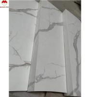 China White Black Grey Gold Customized Polished Calacatta Marble Look Porcelain Tile Stairs for sale