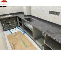 China Polished Vizag Blue Granite Tiles in Modern Style for Kitchen Countertop and Flooring for sale