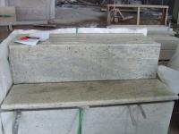 China Polished Kashmir White Granite Stone Exterior And Interior Floor Tile At In India for sale