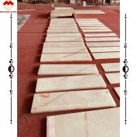 China Brothers Stone White Onyx Steps Marble Stone Staircase for Indoor Onyx Marble Stairs for sale
