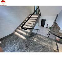 China LED Stair Light Straight Spiral Marble Steps with Natural Marble Stone Stair Material for sale