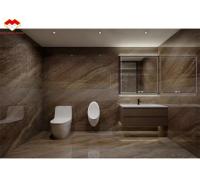 China Hotel Interior Decoration 45 Degree Grey Marble Big Slab and Italian Glazed Materials for sale
