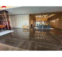 China Hotel Interior Decoration 45 Degree Grey Marble Big Slab and Italian Glazed Materials for sale