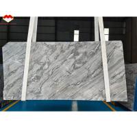 China Custom Modern Polished Wave Grey Marble Board for Hotel Wall Panel Floor Design Style for sale
