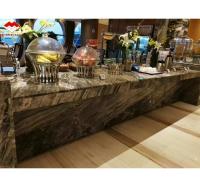 China Custom Modern Polished Wave Grey Marble Board for Hotel Wall Panel Floor Design Style for sale