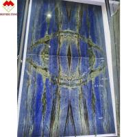 China Modern Design Luxury Elegant Brazil Dream Sapphire Blue Stone Backlit Labradorite Blue Granite for sale