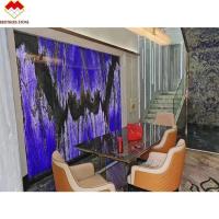 China Modern Design Luxury Elegant Brazil Dream Sapphire Blue Stone Backlit Labradorite Blue Granite for sale