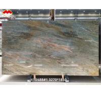 China Amazon Blue Luxury Stone with Polished Surface Modern Home Countertops and Wall Decor for sale