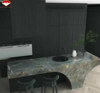 China Amazon Blue Luxury Stone with Polished Surface Modern Home Countertops and Wall Decor for sale