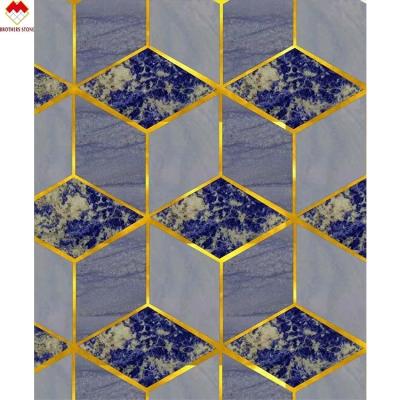 China ODM OEM Acceptable Luxury Bolivia Blue Marble Countertop for Wall Panel and Floor Tiles for sale