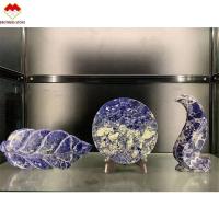 China Transparent African Lapiz Marble Sodalite Blue Marble Onyx Marble Type from Yunfu for sale