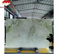 China Modern Afghan Green Onyx Stone Slab for Hotel Living Room and Dining Hall Decoration for sale