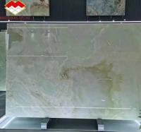 China Modern Afghan Green Onyx Stone Slab for Hotel Living Room and Dining Hall Decoration for sale