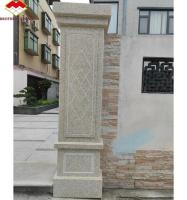 China 2700kg/m3 Granite Stone Hand Carved Cut-to-Size Pillar for Exterior Column Design for sale