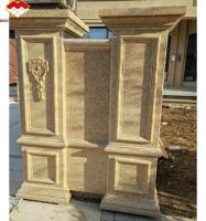 China 2700kg/m3 Granite Stone Hand Carved Cut-to-Size Pillar for Exterior Column Design for sale