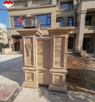 China 2700kg/m3 Granite Stone Hand Carved Cut-to-Size Pillar for Exterior Column Design for sale