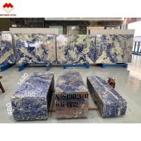 China Translucent Golden Blue Onyx Perfect for Hotel Wall Panel from Brazil Stone Bolivia for sale