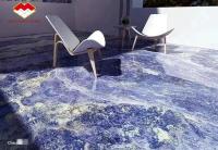 China Translucent Golden Blue Onyx Perfect for Hotel Wall Panel from Brazil Stone Bolivia for sale
