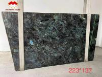 China 15-18mm Thickness Azul Bahia Marble Transparent Crystal Blue Onyx Marble Tile at Good for sale