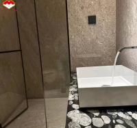 China Italian Kwong Grey Marble Modern Slab Hotel Bathroom Wall Panels Polished Floor Tile for sale