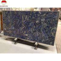 China Modern Tile Azul Bahia Marble Blue Color Lemurian Blue Granite Slab for Interior Decoration for sale