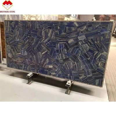 China Modern Tile Azul Bahia Marble Blue Color Lemurian Blue Granite Slab for Interior Decoration for sale