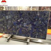 China Modern Tile Azul Bahia Marble Blue Color Lemurian Blue Granite Slab for Interior Decoration for sale