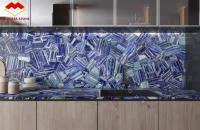 China Modern Tile Azul Bahia Marble Blue Color Lemurian Blue Granite Slab for Interior Decoration for sale