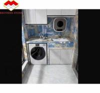 China Natural Translucent Onyx Slab Modern Blue Onyx Marble Stone for Bathroom Wall and Floor for sale