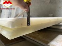 China Natural Stone Staircase Design with Emerald Green Light Green Onyx Backlit Interior Stone for sale