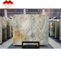 China Modern Backlit Green Onyx Stone Slab Cut-to-Size Jade Stone Price for Living Room Wall Graphic Design for sale
