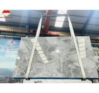China Yinsha Italian Grey Marble Stone Big Slab for Hotel Floors and Interior Home Stairs for sale