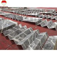 China Customized Modern-Style Grey White Grains Marble Steps Carved Arc Staircase for Indoor for sale