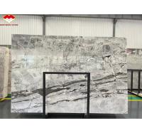 China Brazil Calacatta Grey Marble Fish Belly Gray Marble for Hotel Anti Slip Stairs Design for sale