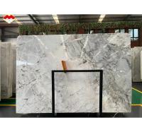 China Hotel Marble Type Calcite Calacatta Gray Slab for Modern Brazil Luxury Indoor Decor for sale