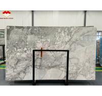 China Hotel Marble Type Calcite Calacatta Gray Slab for Modern Brazil Luxury Indoor Decor for sale