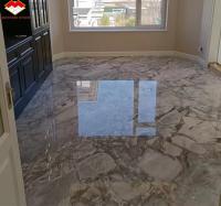 China Hotel Marble Type Calcite Calacatta Gray Slab for Modern Brazil Luxury Indoor Decor for sale