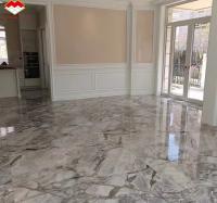 China Hotel Marble Type Calcite Calacatta Gray Slab for Modern Brazil Luxury Indoor Decor for sale