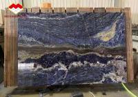 China Polished Dream Sapphire Blue Onyx Quartzite Slabs Luxury Stone Backlit Translucent for sale