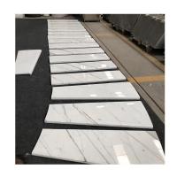 China Popular White Marble Stairs Step Riser Natural Stone for Upstair Interior Improvement for sale
