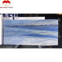 China Brothers Stone Satin Blue Granite Quartzite Imperial Azul Macaubas for Floor Wall Light Blue Azul Macaubas Blue Marble for sale