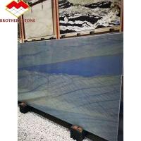 China Brothers Stone Satin Blue Granite Quartzite Imperial Azul Macaubas for Floor Wall Light Blue Azul Macaubas Blue Marble for sale