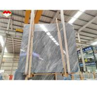 China Popular Space Grey Marble Big Slab for Modern Light Gray Stairs in House and Hotel for sale