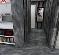 China Popular Space Grey Marble Big Slab for Modern Light Gray Stairs in House and Hotel for sale
