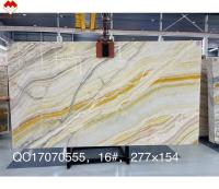 China Translucent Rainbow Onyx Stone for Villa Background CNF Polished Red Dragon Onyx Marble for sale
