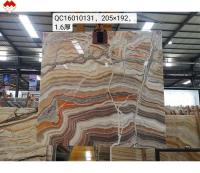 China Translucent Rainbow Onyx Stone for Villa Background CNF Polished Red Dragon Onyx Marble for sale