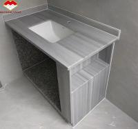 China Star Grey Marble Type Calcite Stone Polished Tile for Bathroom Vanity Basin and Sink for sale