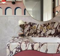China Modern Calacatta Viola Marble Vanity Sink for Big Slab Kitchen Countertops and Sinks for sale