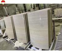 China Modern Wood Grain Corinthian Marble Column Cladding for Customized Villa Enhancements for sale